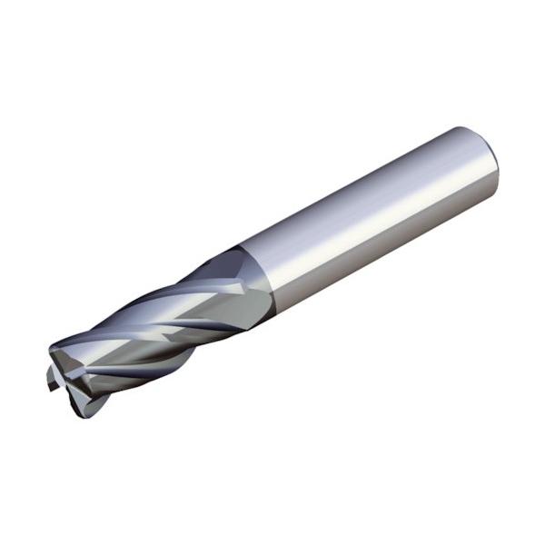 ■特徴 4枚刃、ソリッドエンドミル（ミディアム、コーナーRタイプ）です。 耐摩耗性に優れた高性能材質は、様々な被削材に対応します。 合金鋼、プリハードン鋼、ステンレス鋼、耐熱合金（45＜HRC＜55）の汎用加工です。 中〜高速加工対応です。...