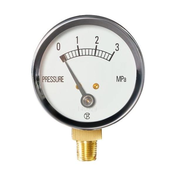 商品画像はイメージ画像です。実際とは異なる場合がございます。 ■特徴 拡大機構にギアを用いず、耐久性を向上させた圧力計です。  ■用途 リンク式は、ブルドン管の変位をリンクを用い指針に伝え指示します。  ■注意点 脈動圧の測定には、ゲージバ...