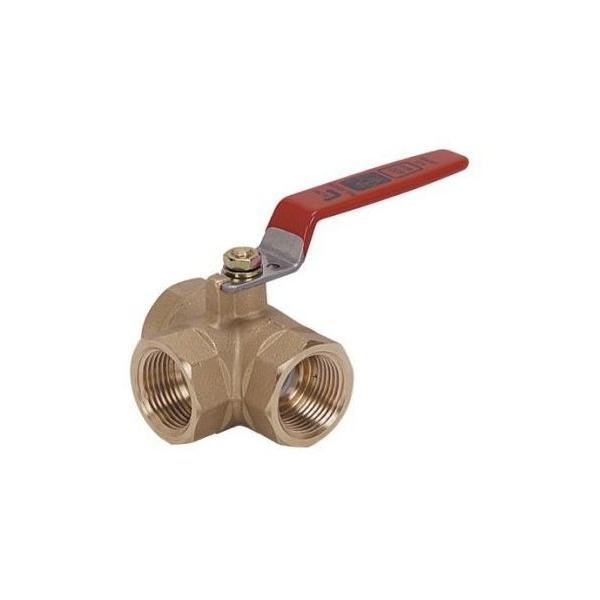 黄銅 400型 ねじ込み形ボール弁スタンダードボア型三方二面シ-トLポ-ト面間:メーカー 標 準管接続:JIS B0203 （9）肉厚:メーカー 標 準検査規格:メーカー 標 準 最高許容圧力: 常温の水・油・ガス*…2.8MPa +150...