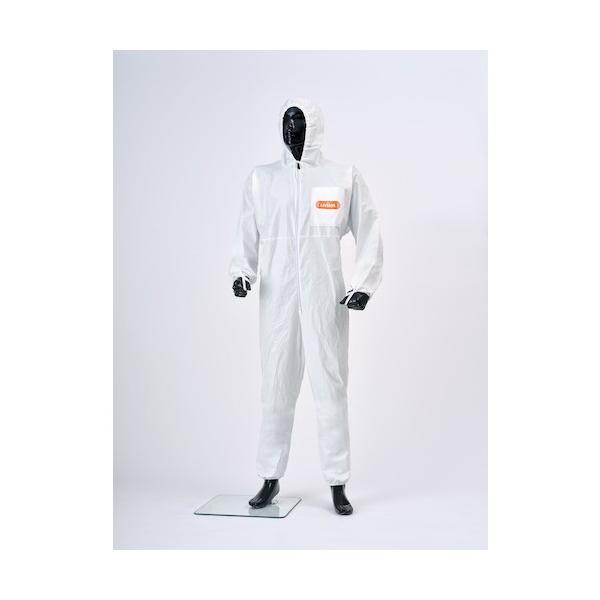 ■特長 撥油性に優れるSF生地と耐水圧＋通気性を有するSMS不織布を使用しています。  ■用途 一般製造業、化学プラント、塗装、メンテナンス、油汚れ作業に。  ■仕様 色:白 サイズ:XL 適合身長(cm):180〜188 適合胸囲(cm)...