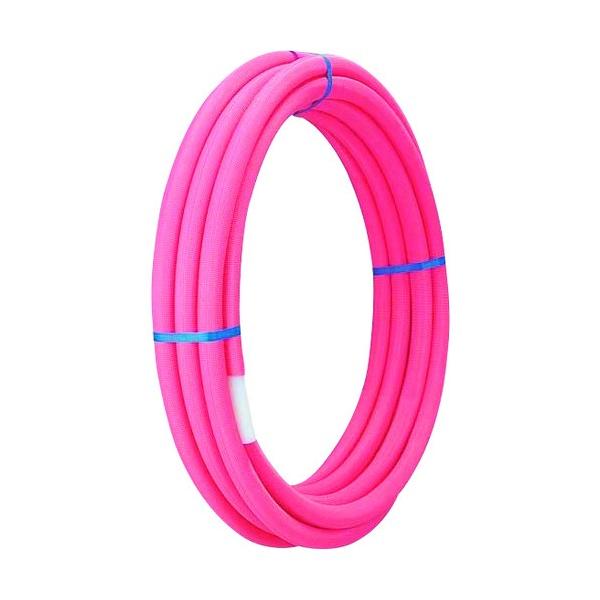 ■特徴 保温材付の架橋ポリエチレン管です。 最高使用温度は95℃まで使用できるため、給水・給湯配管はもちろん追焚配管にも使用できます。  ■用途 給水・給湯用屋内配管。 追焚用配管。  ■仕様 保温材肉厚：10mm（寒冷地用） 使用温度範囲...