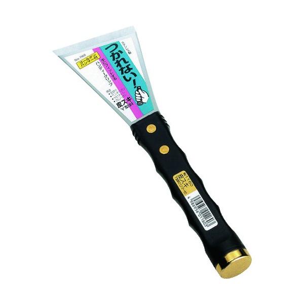 ハンマーの打撃力を確実に伝える頑強なハンマータイプ皮スキです。 用途 缶切り、ペンキハガシ、サビオトシ、ガムハガシなどの作業に。 刃物用ステンレス鋼総焼入加工ですので、頑強で研ぎ直し使用可能です。 刃部用ステンレス鋼 全長(mm):223 ...