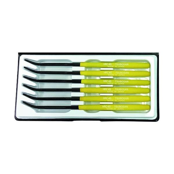 ■特徴 テスターの先端部に曲げ加工を行っておりますので、平面、曲面、内径面の硬度チェックが可能です。 被験材をテスターで押してこすったり、対象物に傷が付く場合、そのテスターに表示してある硬度以下の硬さとなります。 ポケットに入れて、大型の工...