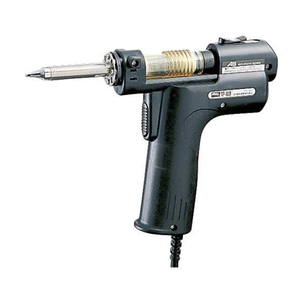 商品画像はイメージ画像です。実際とは異なる場合がございます。 ■特徴 静電対策モデルです。 到達真空度-0.08MPa(-600mmHg)の強力ポンプのはんだ吸取器です。 モーター、ポンプ、温調回路をグリップ部に内蔵しています。  ■仕様 ...