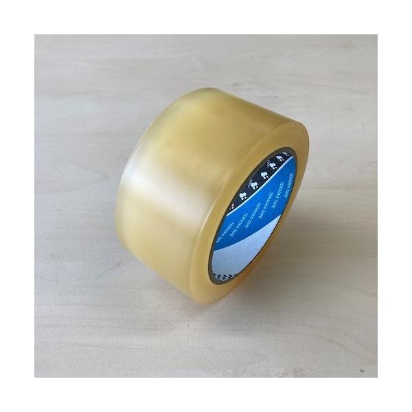 ■特徴 透明タイプのため、貼ったテープが目立たなく、のりが残りにくいです。 強度があり衝撃に強いです。 油性インクで文字が書けます。  ■用途 リノリウムなど舞台の床材固定用に。  ■仕様 粘着力：1.45N/10mm 引張強度：23.52...