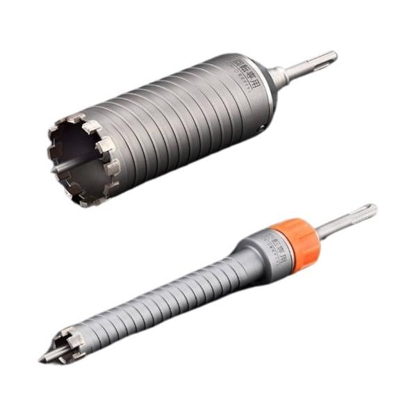 ●特徴: ●水を使わずに乾式で鉄筋コンクリート(3分筋まで切断)に穴あけ可能。 ●センターピン方式、回転力のみの切断で、振動騒音も大幅に低下。 ●UR-Dセット(ボディ＋センターピン＋シャンクアッセンブリー) ●適合電動機:軽量ハンマードリ...