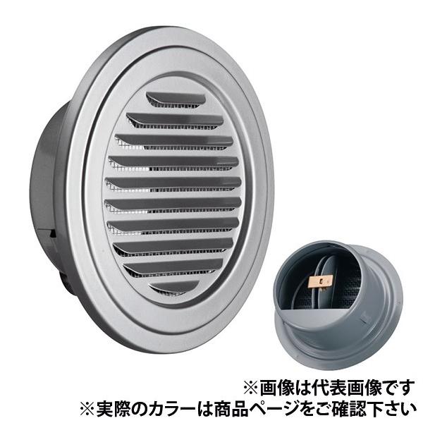 スリムタイプの為、建物の美観を損ないません。 丸型ガラリ 換気口 換気孔 レジスター ガラリ  【カラー】 メタリックグレー 【入数】 1 UKSN100SFDMG