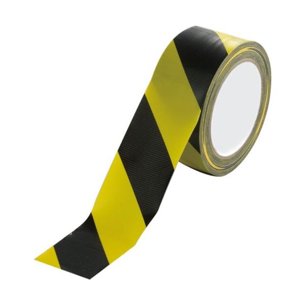 ■特徴 区画分けに適した粘着テープです。 トラ柄テープなので立入禁止場所を明確にする事が出来ます。 手で簡単に切ることが出来ます。  ■用途 立入禁止区画表示に最適です。  ■仕様 テープ全長(m)：25 ●色:黄/黒 ●テープ幅(mm):...