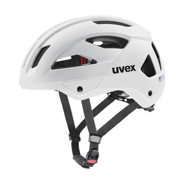 (特長)  ●丈夫なハードシェル構造です。   ●細かいサイズ調整が可能でしっかりとフィットする快適でスタイリッシュなヘルメットです。   【重量】 585.0G 【入数】 1個 4107140213UVEX