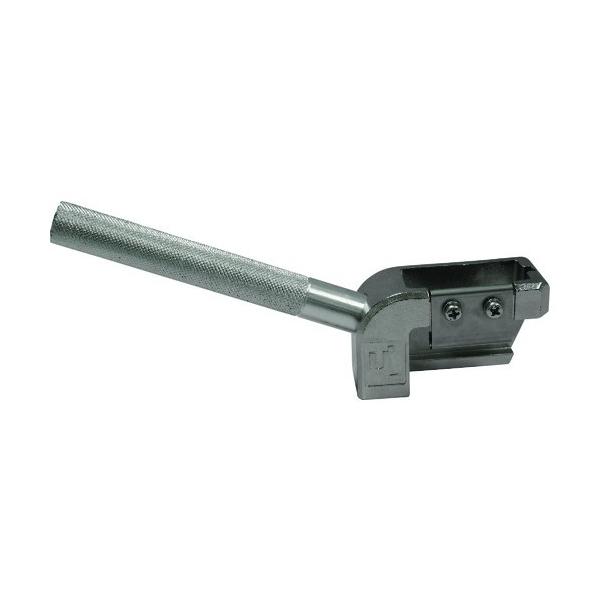 ■特徴 手打ホルダ（大）専用の打刻支援ツールです。 ホルダのみの打刻ではハンマーで誤って手を打ってしまうなどの危険が伴いますが、セーフティグリップを使用することで安心、安全に打刻作業が行えます。 セットするだけてホルダーが垂直状態で安定する...