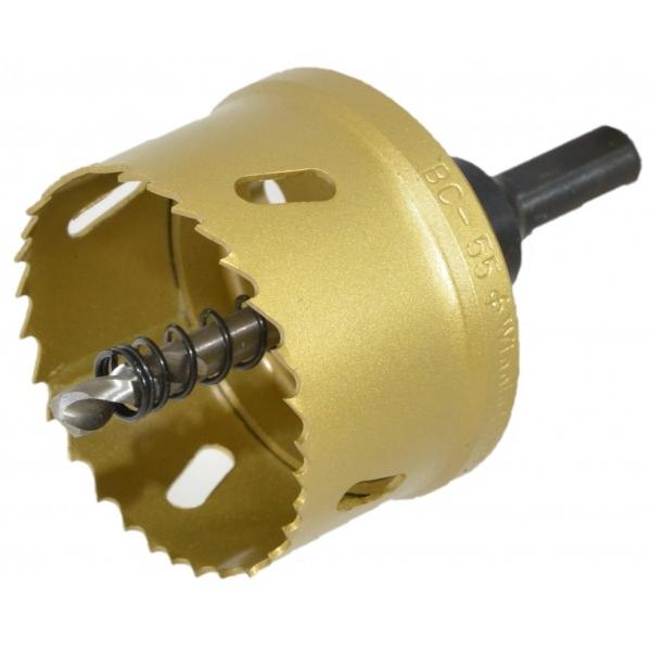 薄刃タイプ（M42）刃厚0.8mm刃先の使用により切れ味抜群、長寿命。 センタードリルにカス抜き用スプリングを装着している為、切りカス抜き作業の低減。 バイメタルホールソー 用途  鉄板（3.2mm以下）、木工、塩ビ、プラスチック等の穴あけ...