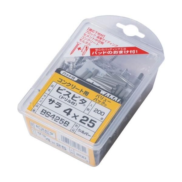 ■特徴 配管・配線バンドや金具等の取り付けに使えるコンクリートビスです。 ハイ&amp;ローでねじで、再取り付け可能パッディング工法に対応しております。(パッドはねじが空回りした時に使用するため、ねじの本数分は入っていません) ■仕様 パッ...