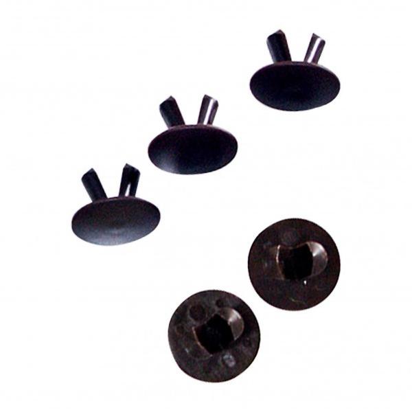 【商品説明】 不必要になった穴を塞いだり、化粧キャップとして使用します。   【注意】 塞げる穴径は6.5Φ〜10Φの範囲です。   【材質】 PP  【カラー】 茶色 【入数】 5個 if004