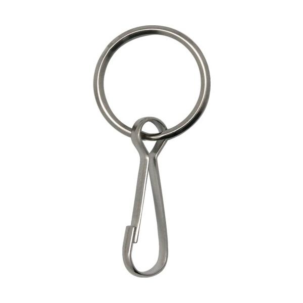 【商品説明】 小型・軽量でワンタッチで着脱可能です！  【用途】 日用品・装身具・雑貨などのフックとして！  【注意】 使用荷重を超えての使用は絶対にしないでください。   使用荷重(kg):0.4 サイズ:No.5  【材質】 スチール ...