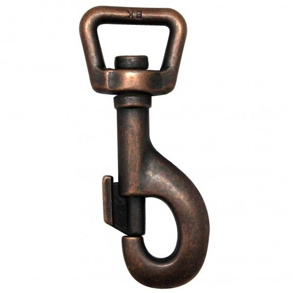 【商品説明】 ナスカン上部が回転するので、ロープ類が絡まるのを防ぎます。   【注意】 表示荷重を絶対超えて使用しないで下さい。 犬などペット用には使用できません。   規格:SS-6 使用荷重(kg):19  【材質】 亜鉛合金使用荷重：...