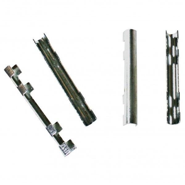 【商品説明】 傘骨が骨折した際に補修できます。  高価な傘や、お気に入りの傘の修理にご利用ください。   規格:小  【材質】 鉄  【カラー】 シルバー 【材質】鉄 【入数】 4個 US015