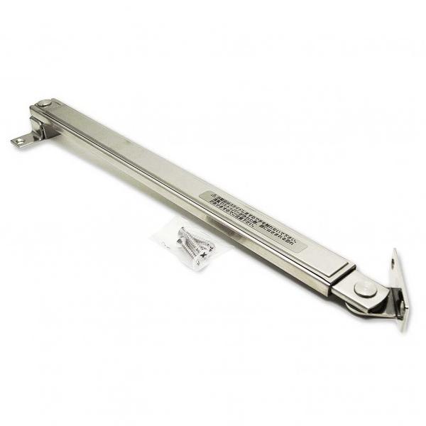 【商品説明】 ドアを開ききると自動ストップ、引くと自動解除します。  上框取付けのバリアフリータイプです。   【用途】 玄関・勝手口・室内ドアの上枠に付けるドアストッパーです。   扉厚(mm):25〜45 制限重量(kg):20  【材...