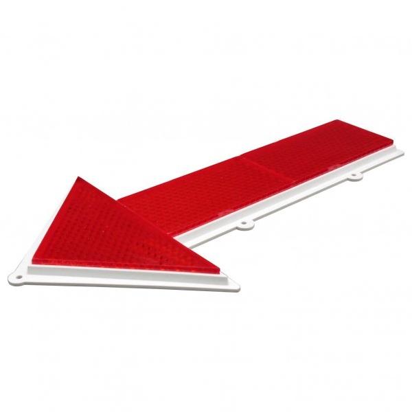 【商品説明】 精密プリズムレンズ金型使用の、再帰性反射板  樹脂:光学用メタクリル樹脂(PMMA)  【材質】 反射部:耐熱アクリル樹脂 土台部:ABS樹脂  【サイズ】 247Ｘ142mm 【カラー】 レッド 【入数】 1個 HTD01R