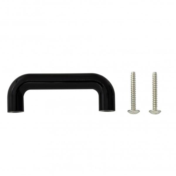 【商品説明】 ABS樹脂の取っ手です。  汚れ・水にも強く掃除もカンタン！ 扉や引出しの取っ手の取替えや交換・追加に。 【仕様】 規格:80mm 設置方法:裏ビス止めタイプ 【材質】 ABS樹脂 【付属品】 ネジ2本 ノブ 取っ手 ハンドル...