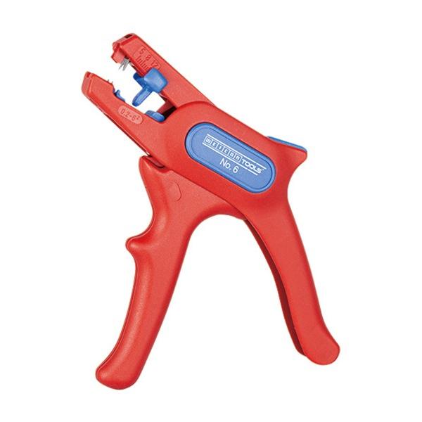 ●絶縁タイプの自動ワイヤーストリッパー ●1000V絶縁 ●0.2〜6.0mm2のより線と単線のストリッピング(皮むき)に最適です ●ストッパー付で皮むき長さを調節可能(5〜12mm) ●使用後はハンドルを握った状態で ボディ後部の青いツマ...