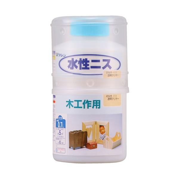 屋内に飾る木工作品に最適・水性 ●用途:木工作品 屋内木部（乾いた後も塗膜がやわらかい性質を持つため、床・テーブル・棚板などの実用的なものには不向きです） ●乾燥時間:約 1 時間/20℃ ●0.7Lの場合塗装面積（2回）約5m2（タタミの...