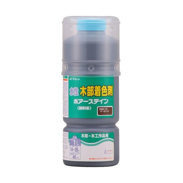 木目を引き立てる水性顔料着色剤 ●用途:木工作品、木彫、家具、木の床、階段など、未塗装木部の着色用 ●乾燥時間:約 1 時間/20℃ ●1Lの場合塗り面積（1回）14〜28 m2（タタミの広さ約8〜16枚分） ●うすめ液:水 （原液のまま使...