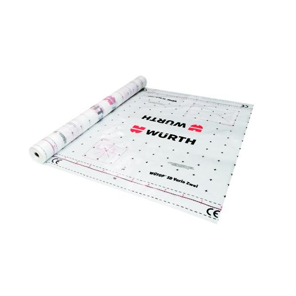 逆転結露防止用の可変調湿気密シート 透湿・防水シート 透湿防水紙  【サイズ】 幅1.5m×長さ50m 【重量】 8kg 【入数】 1本 0681000175