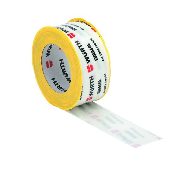 施工6時間後に強力に接着する気密防水テープ。  最初の30分は貼剥がし可能。   【サイズ】 60mmx25m 【入数】 1巻 0992700050