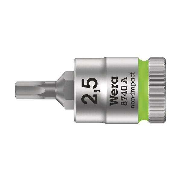 各サイズが色で分けられているため、サイズを簡単に選べます。 独自のヘックスプラス先端のためなめにくくなっています。 ナーリングを指で挟んで締め付けができます。 用途 締付作業用。 クロムメッキ仕上げ 対辺寸法(mm):2.5 差込角(mm)...