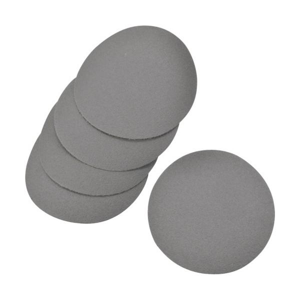 φ75mmのサンディングペーパーです。 脱着に便利な面ファスナー付きです。 ペーパーサイズ(mm):φ75 番手(#):#120 裏面:面ファスナー 入数:5   【入数】 1点 2609476