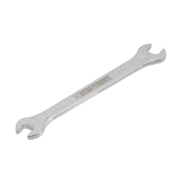 ■特長 狭い場所での作業や、ダブルナット、ワイヤー調節などに使用できます。  ■用途 締め緩め作業 ■仕様 二面幅寸法(mm):14/16 全長(mm):100 厚さ(mm):3 頭部厚さ(mm):3 色:シルバー 狭い場所での作業や、ダブ...