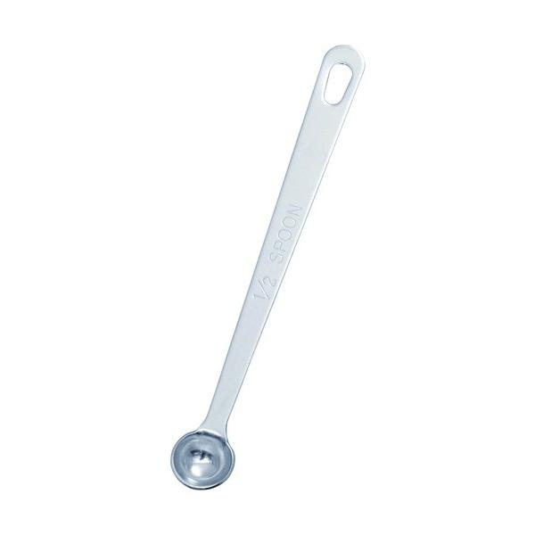 商品画像はイメージ画像です。実際とは異なる場合がございます。 ■仕様 規格： 1/2スプーン 容量(cc)： 0.5 材質：18-8 ステンレス   【サイズ】 1/2スプーン 【重量】 10g 【入数】 1個 BKI435