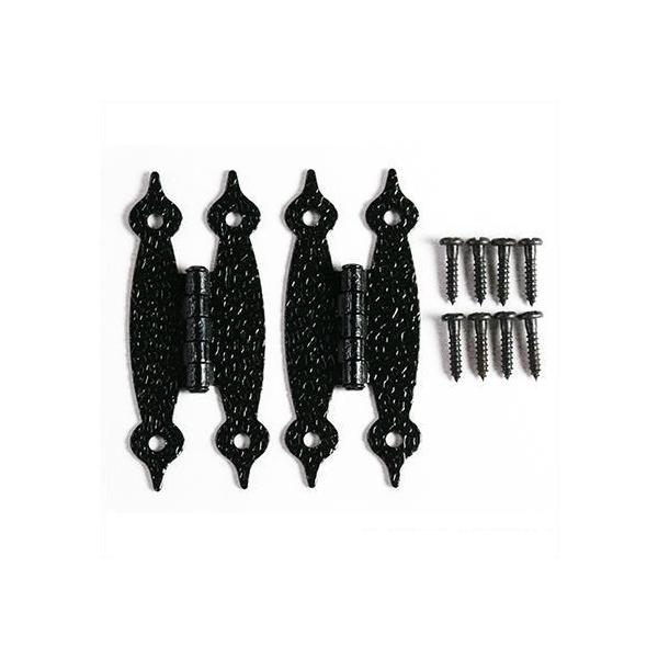 その他丁番 蝶番 ちょうつがい ヒンジ  【サイズ】 全長　87×37ミリ 【カラー】 黒色 【入数】 2枚 WH12