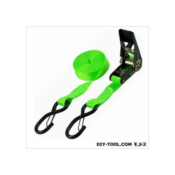 ●アウトドア・レジャーに。 ●荷崩れ防止に。 ●パレットの積荷の荷崩れ防止に。 ●ベルトの両端にはSフック(金属製)付きなので、取り付け・引っかけに便利です。 ●ベルトの巻取りにラチェットが付いているので、強い締め付けが簡単にできます。 ●...