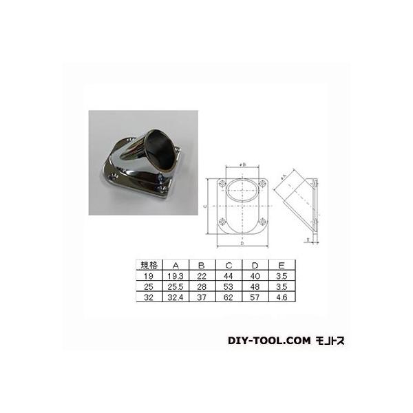 材質:亜鉛ダイカスト 仕上:クロームメッキ 手すり 手すり棒 手摺り  【サイズ】 φ25mm用 【カラー】 クロームメッキ 【入数】 1個 30142