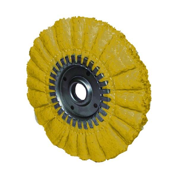 ■特徴 バイヤスによる面とサイザルを組み合わせたオープンフェースで柔軟性に富み空冷作用のあるバフです。 異形面にも十分馴染み切れ味と仕上げツヤ出し効果があるバフです。 ■仕様 ヤナセ オープンサイザルバフ 色処理 300×100×25.4 ...