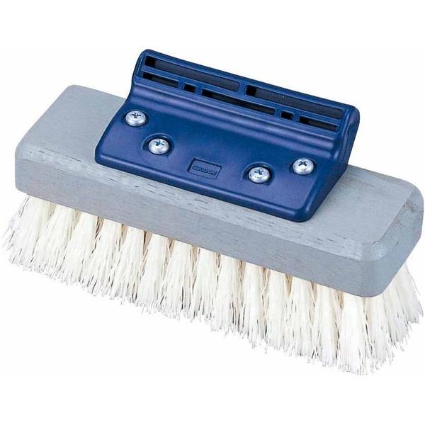 ■特徴 フリーハンドルにワンタッチで装着できるブラシです。  ■用途 床洗浄用ブラシ。  ■材質 甲:天然木 ●毛:PET（再生PET100%) ●ジョイント:ポリプロピレン(再生ポリプロピレン40%)   【入数】 1個 KBL4701