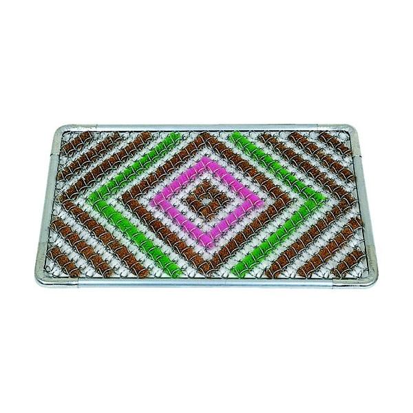 ■特徴 ワイヤクッションとハードブラシが泥や雪をマットの下にかき出します。  ■用途 アウトドア用、粗泥落とし。  ■仕様 ワイヤ・ブラシタイプ 泥抜き穴あり  ■材質 フレーム:スチール ブラシ:ポリプロピレン（PP）   【サイズ】 3...