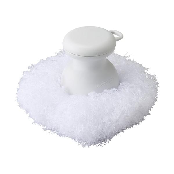 ■特徴 お風呂ブラシで大人気のバスボンくんシリーズからハンドブラシタイプが新登場しました。 アミ目繊維でささっとなでるだけです。 水だけでも汚れが落ちます。 柔らかい繊維なので、コーナーも細かい溝もしっかりフィットします。 フック穴付きでス...