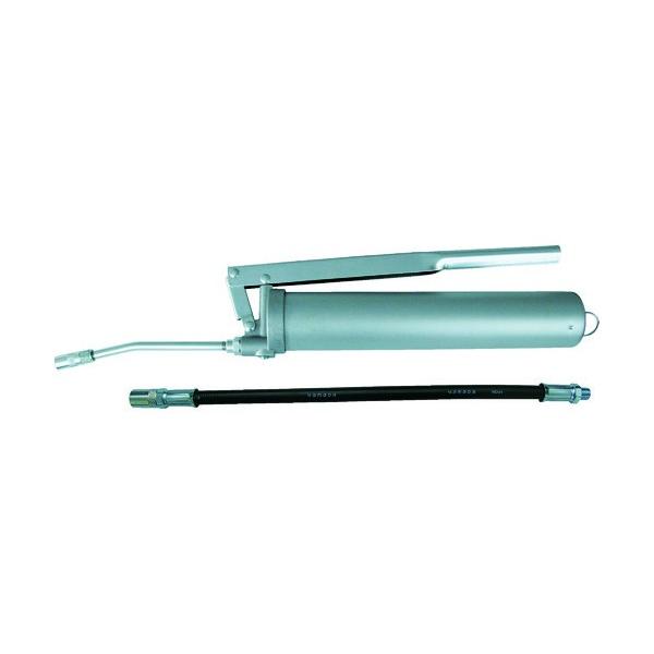 400gのカートリッジ、または手詰め500gのどちらでも使用できます。 ノズル接続ねじ:Rc1/8 適用グリス:ちょう度No.0〜No.2(手詰め使用の場合はNo.1を推奨) 1回吐出量(cc):1.0 ノズル長(mm):185 油槽径(m...