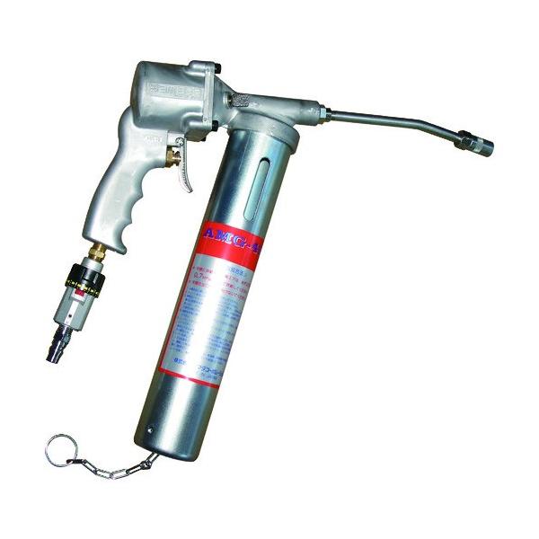 ■特徴 生産ライン・給油箇所の多いグリスメンテナンス作業に最適のエアパワード（エア駆動連射）グリスガンです。 作業の効率が大幅アップします。 グリスは蛇腹カートリッジ式です。 グリス残量のチェックも簡単です。 420ccカートリッジグリス専...