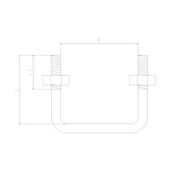■特長 配管を構造物に固定できます。 グレーチングや排水溝などに挟み、持ち上げを楽にします。 ■仕様 表面処理:ユニクロめっき ねじ径:M8×1.25 D(mm):8 L1(mm):30 L(mm):59 L2(mm):30 W(mm):4...