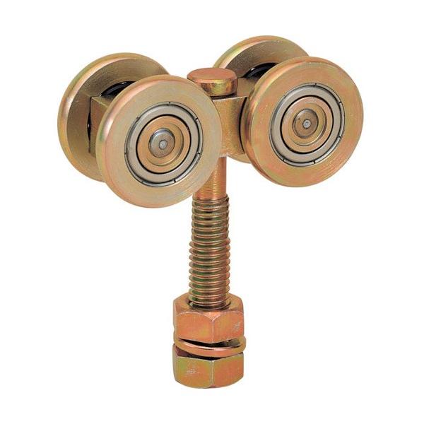 商品画像はイメージ画像です。実際とは異なる場合がございます。 ■特長 トラックレール（ハンガーレール）用のベアリング入仕様の複車で耐久性に優れています。  ■用途 軽量〜重量建具・ビニールシート(カーテン式)・作業工具吊り・軽量物の運搬など...