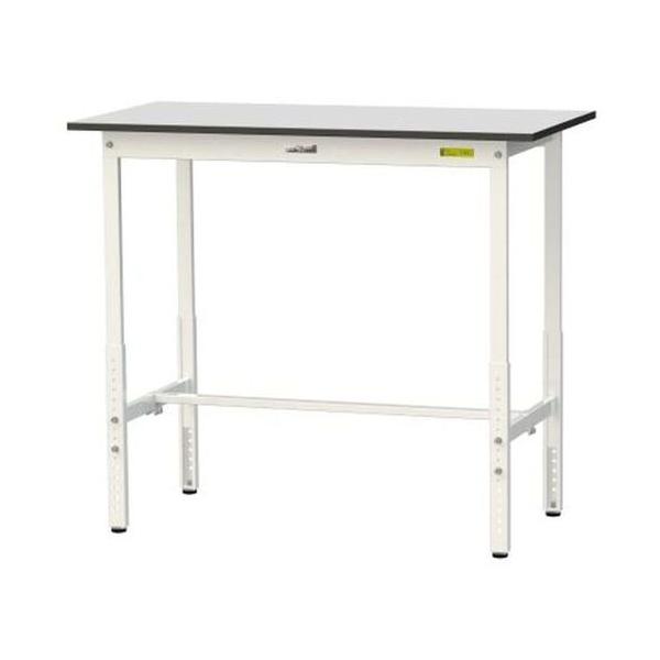 【商品説明】   ●軽作業におすすめの高さ調整式作業台。  25mmピッチで高さ調整が可能です。   ●高さは900mm〜1200mm。   ●改正RoHS指令(RoHS2)10物質規制に対応の塩ビシート天板仕様！  ●RoHS2対応塩ビシ...