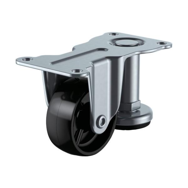 商品画像はイメージ画像です。実際とは異なる場合がございます。 ■特長 キャスターとアジャスターの機能を同時に備えています。 ■用途 機械装置などの搬入、設置に最適です。 ■仕様 許容荷重(daN):80 許容荷重(kgf):81.6 車輪径...