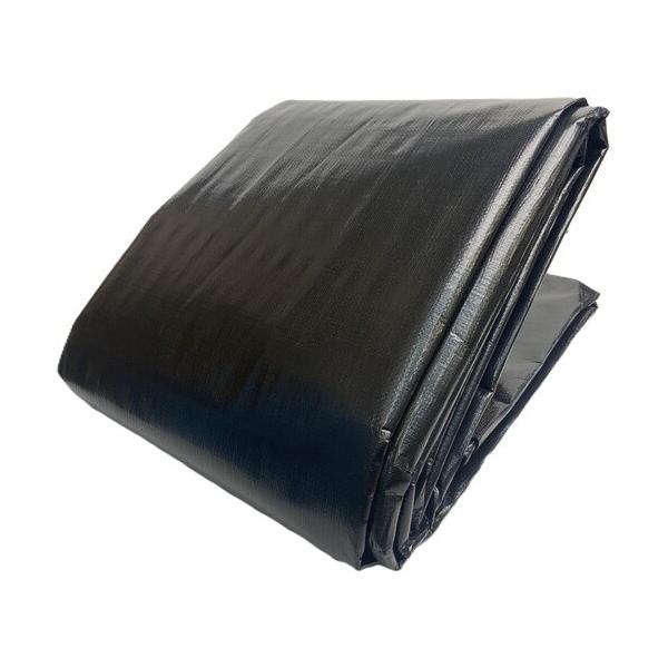 ■特徴 建築現場などの使用の際に周囲の景観に違和感のない黒いシートです。  ■用途 建築現場などでの養生カバー。  ■仕様 厚さ：0.22mm  ■材質 ポリエチレン(PE） ハトメ:アルミ(内径:12mm) ●幅(m):5.2 ●長さ(m...