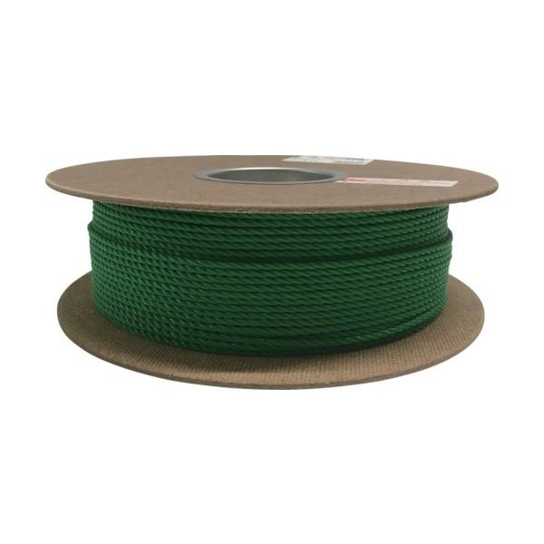 ■特徴 軽量で水に強く、強力でショックにも強いロープです。  ■用途 ネット、農園芸、インテリアなど。  ■材質 ポリエチレン（PE） ●色:緑 ●線径(mm):3 ●長さ(m):200 ●包装形態:ドラム巻    【サイズ】 250 x ...