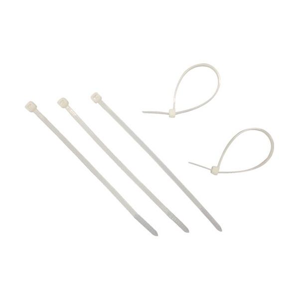 ■特徴 汎用性の高い標準タイプの結束バンドです。  ■用途 配線などの結束、一般作業での結束。  ■仕様 屋内用 使用温度範囲：-40〜85℃  ■注意点 一度結束すると取り外しが出来ません。 ●色:ナチュラル ●幅(mm):3.8 ●長さ...