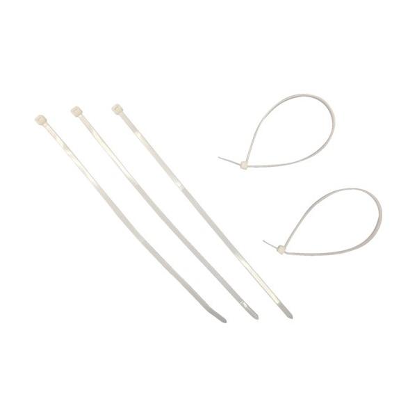 ■特徴 汎用性の高い標準タイプの結束バンドです。  ■用途 配線などの結束、一般作業での結束。  ■仕様 屋内用 使用温度範囲：-40〜85℃  ■注意点 一度結束すると取り外しが出来ません。 ●色:ナチュラル ●幅(mm):4.8 ●長さ...