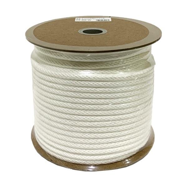 ■特長 酸・アルカリ・海水などに強く、耐候性に優れ摩擦にも非常に強く、強力に優れたロープです。  強度は3つ打に比べ41%程度低下しますが、摩擦抵抗が少なく、ねじれにくいロープです。  ■用途 各種結束、テント・タープ用など。  ■仕様 色...